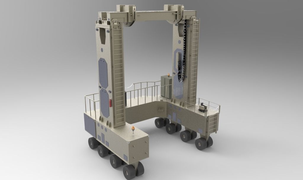 Chemical Cask Transporter 3D model | CGTrader
