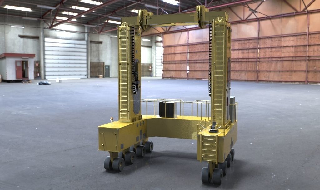 Chemical Cask Transporter 3D model | CGTrader