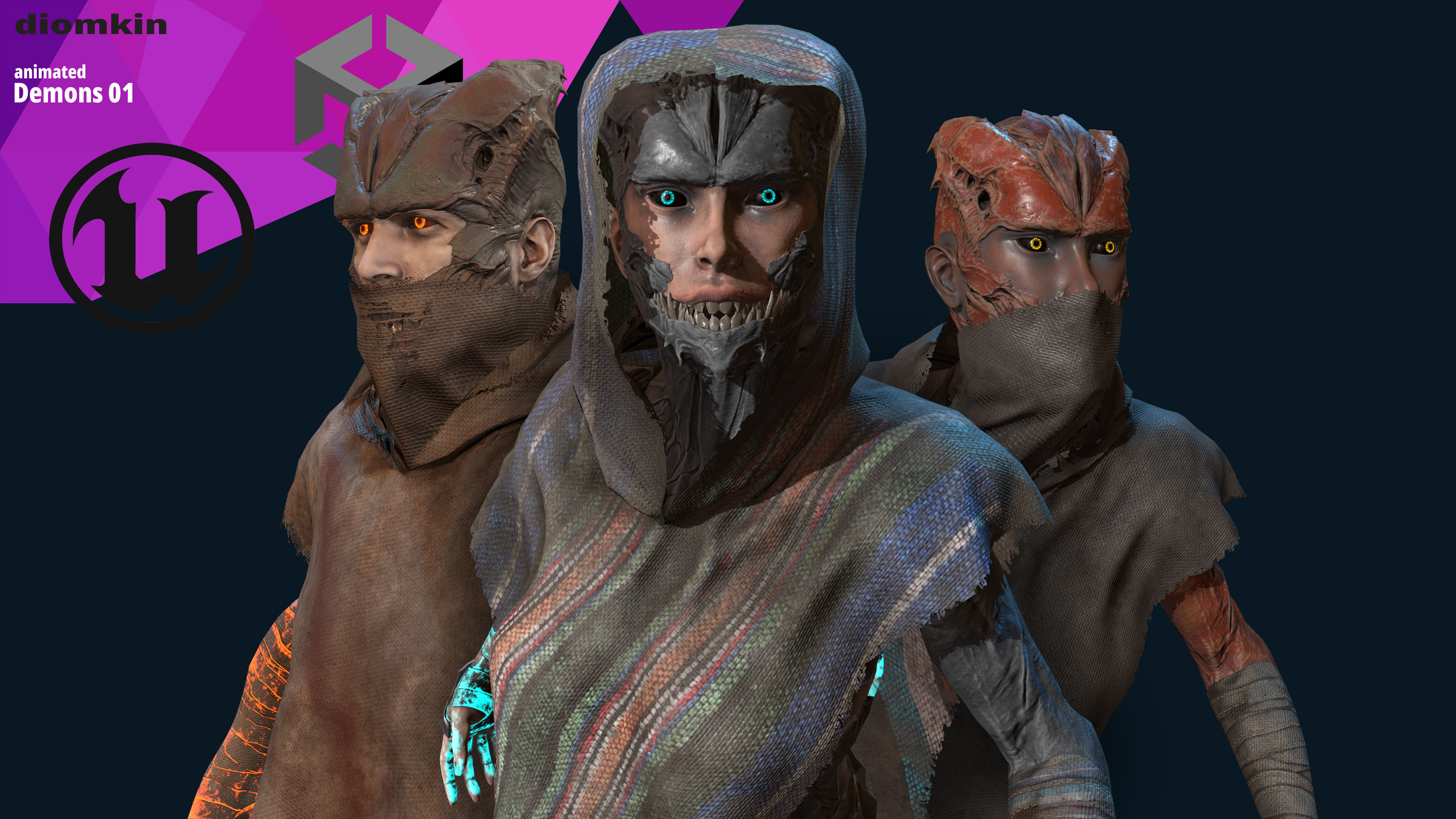 3D model Demons 01 VR / AR / low-poly | CGTrader