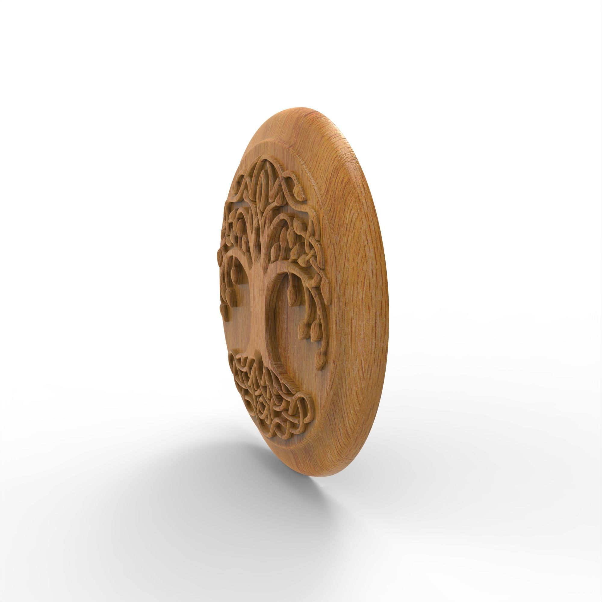 Celtic Tree of Life With Round Shape Base 3D model 3D printable | CGTrader