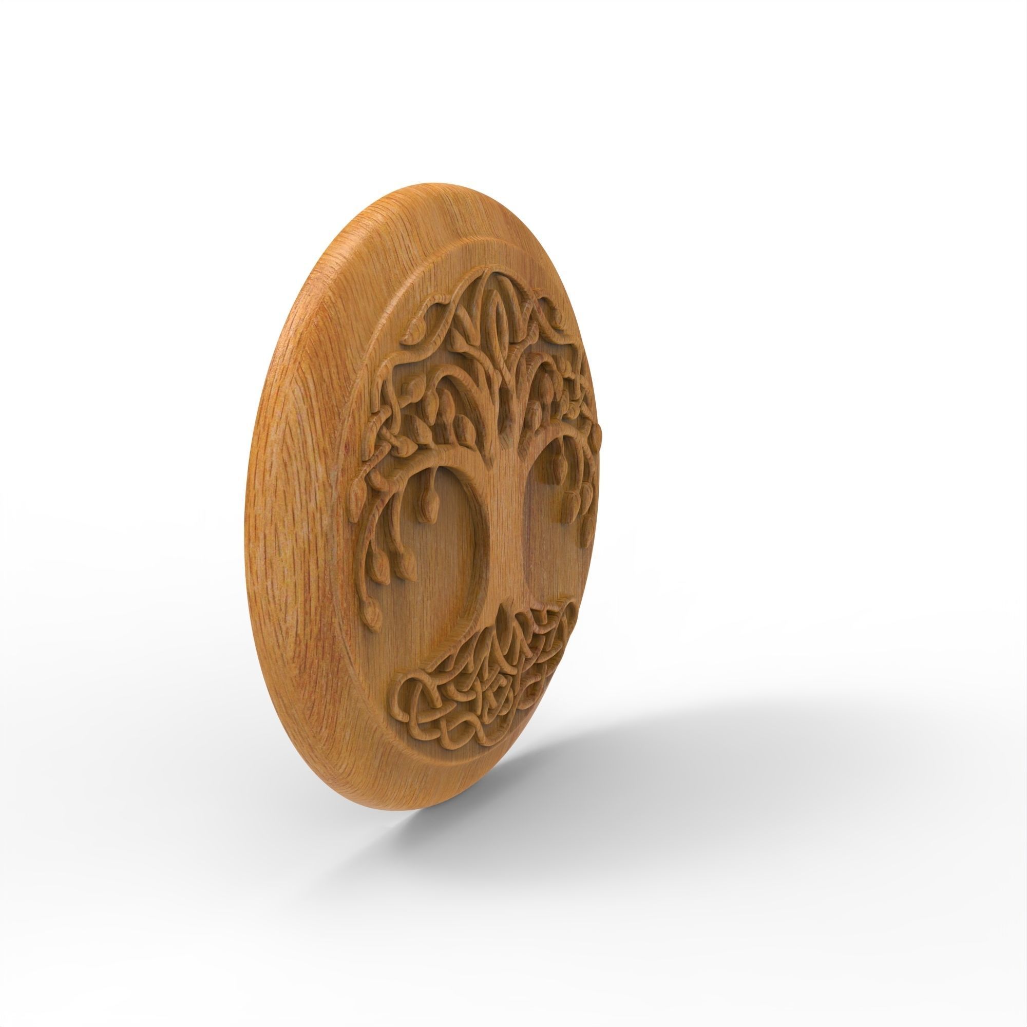 Celtic Tree of Life With Round Shape Base 3D model 3D printable | CGTrader