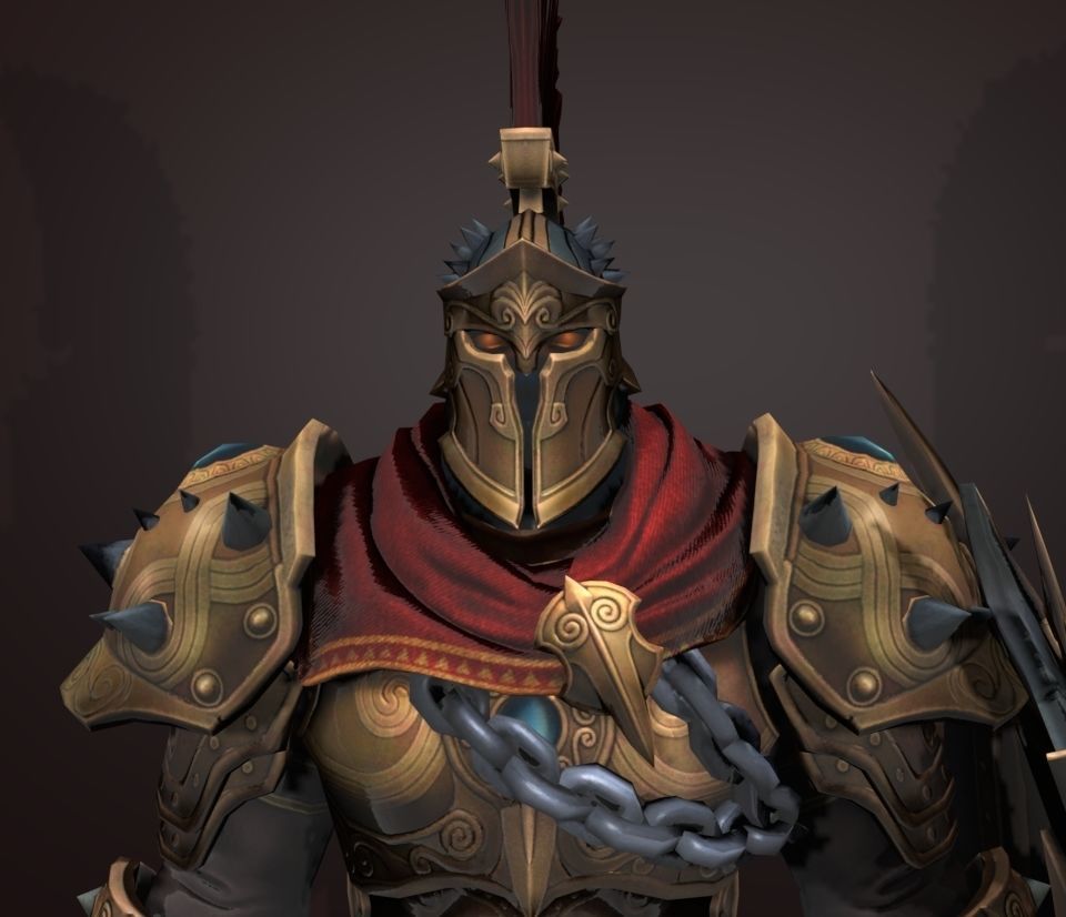 ares knight 3D model animated rigged | CGTrader