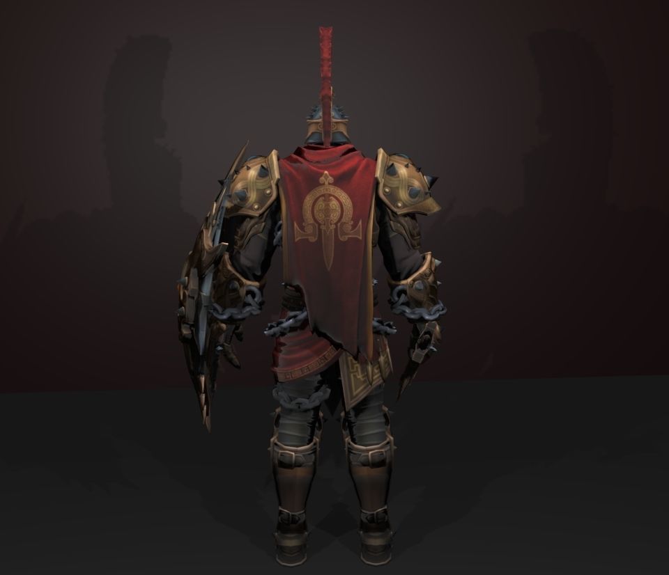 ares knight 3D model animated rigged | CGTrader