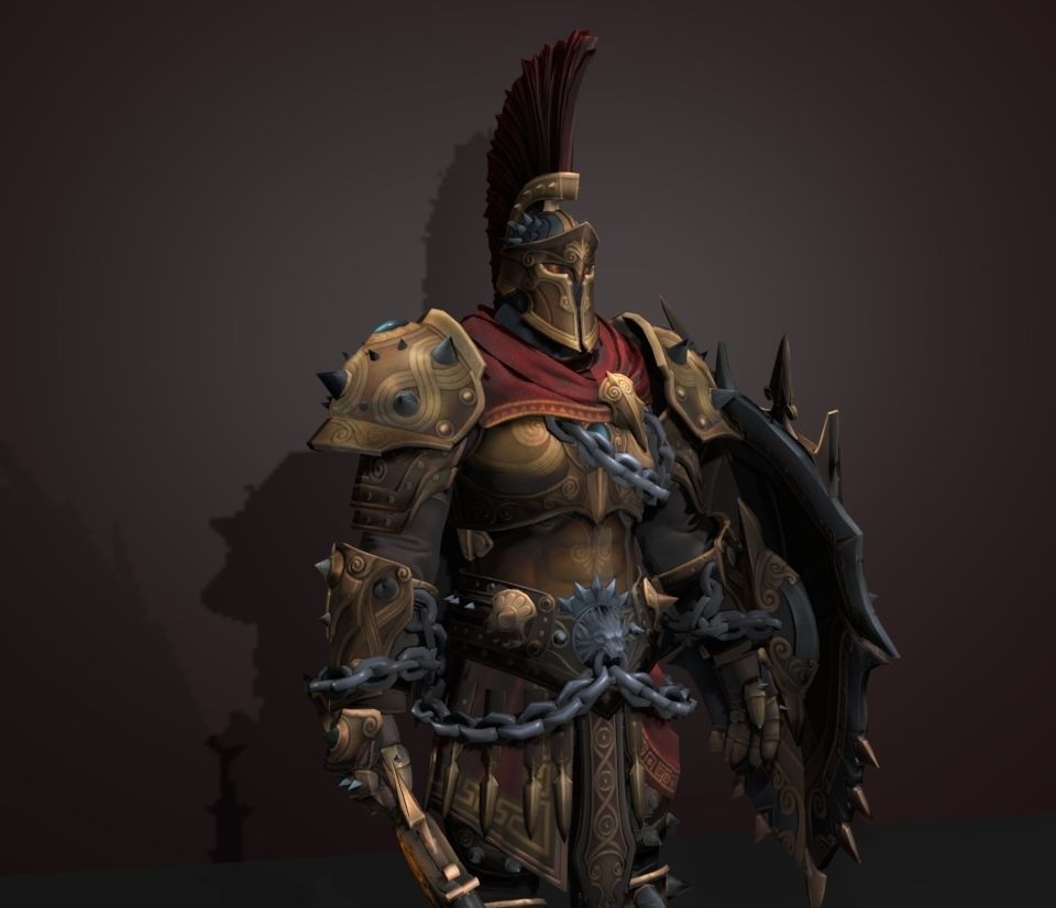 ares knight 3D model animated rigged | CGTrader