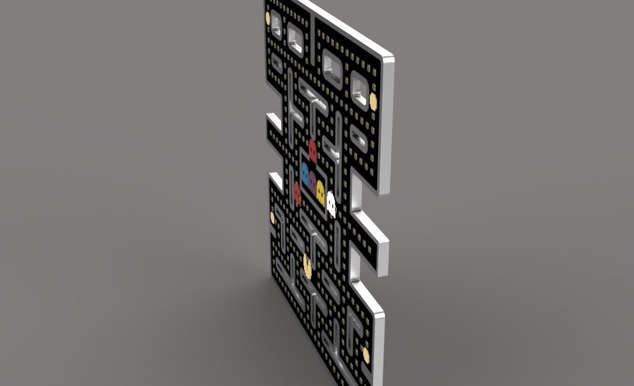 Pacman Arcade 3D model 3D printable | CGTrader