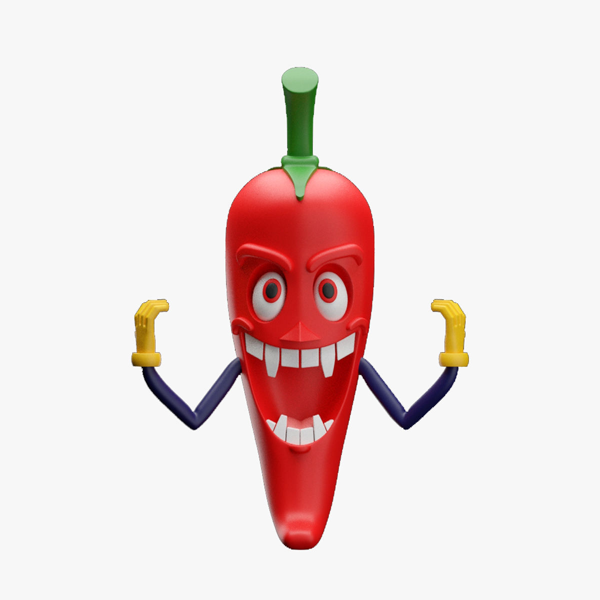 Chilli Character 3D model 3D printable | CGTrader