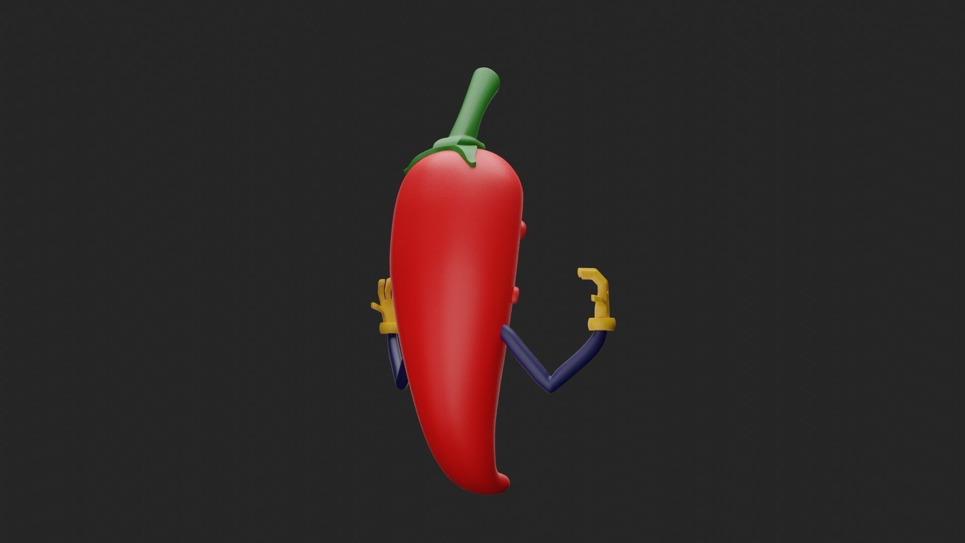 Chilli Character 3D model 3D printable | CGTrader
