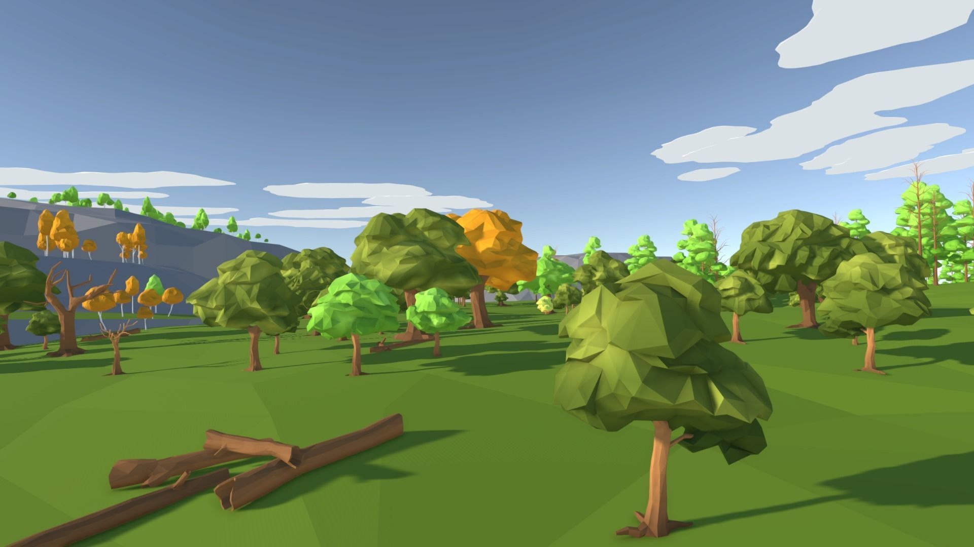 3D model Low Poly Trees Pack VR / AR / low-poly | CGTrader