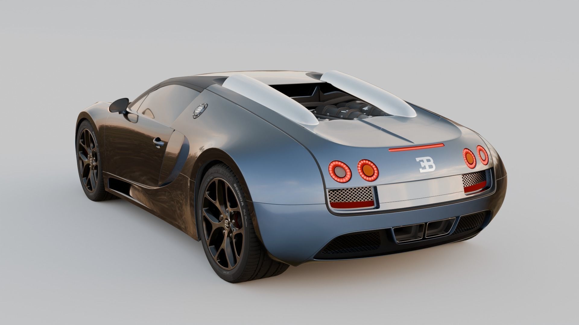 the Bugatti car model - high poly free 3D model animated | CGTrader