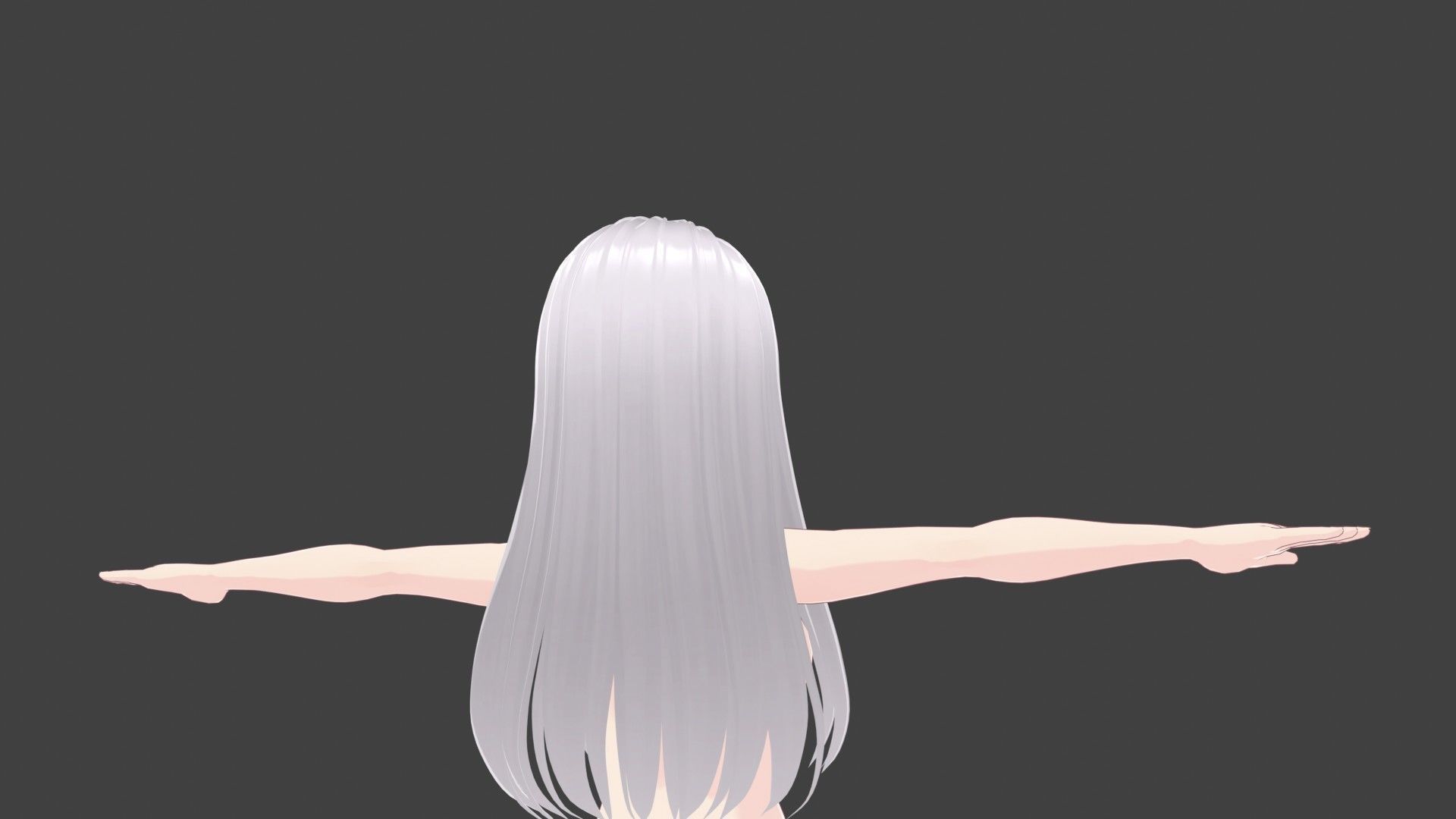 3D model T pose rigged model - Emilia anime girl 3D model VR / AR / low ...