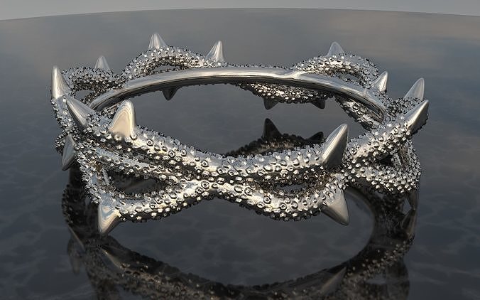 Jesus crown ring 3D model 3D printable | CGTrader