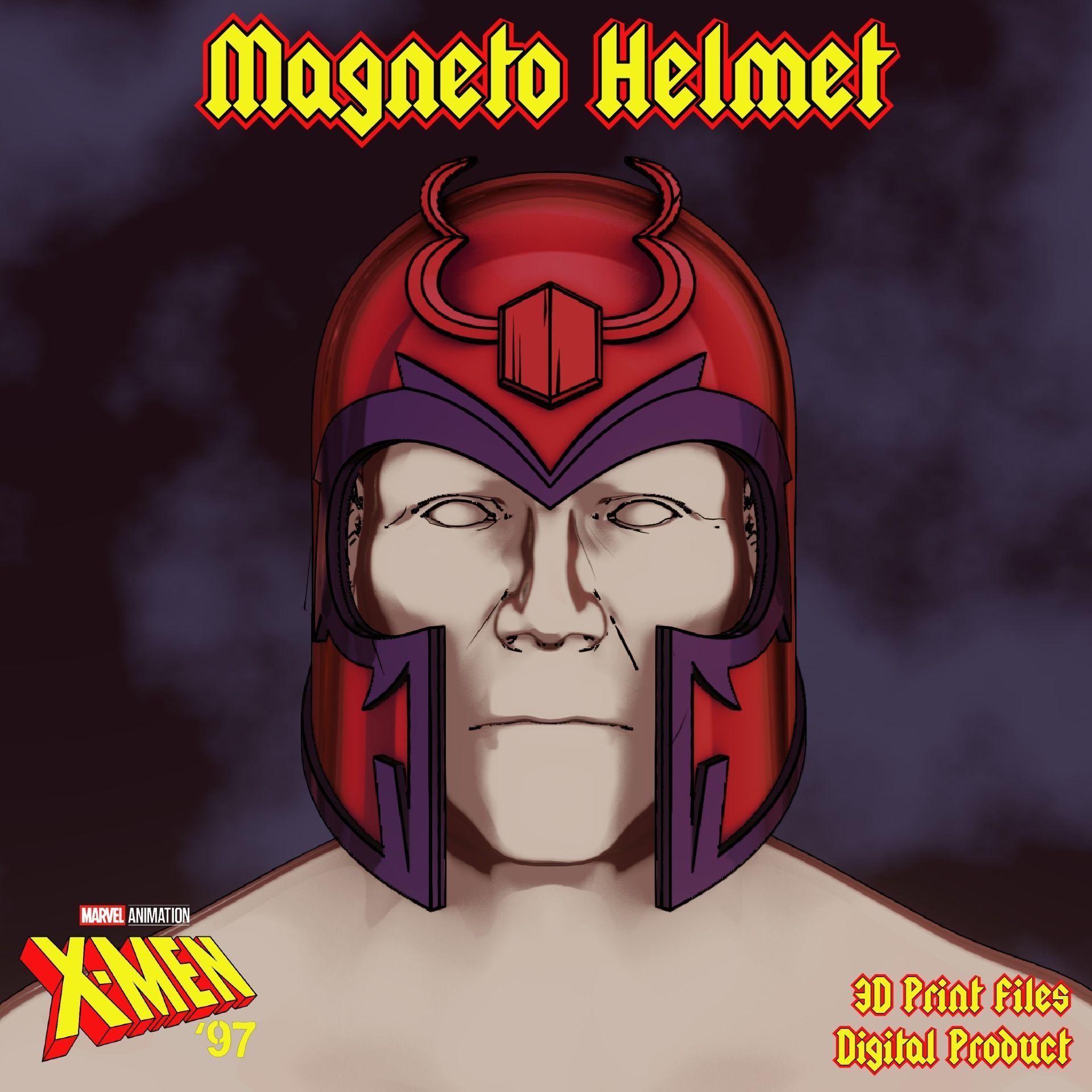Magneto Helmet X-Men 97 Animated Series 3D model 3D printable | CGTrader