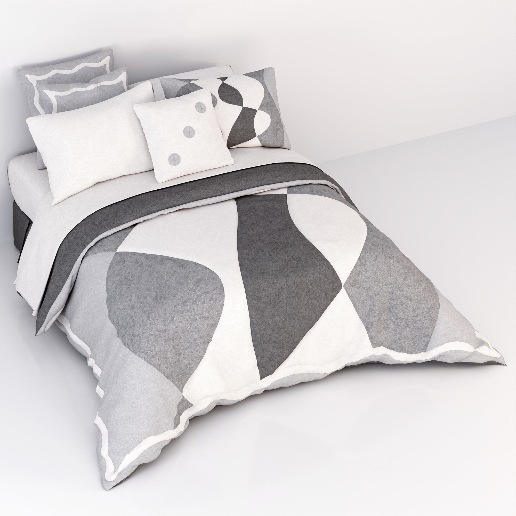 MODERN DOUBLE BED 3D MODEL free 3D model | CGTrader