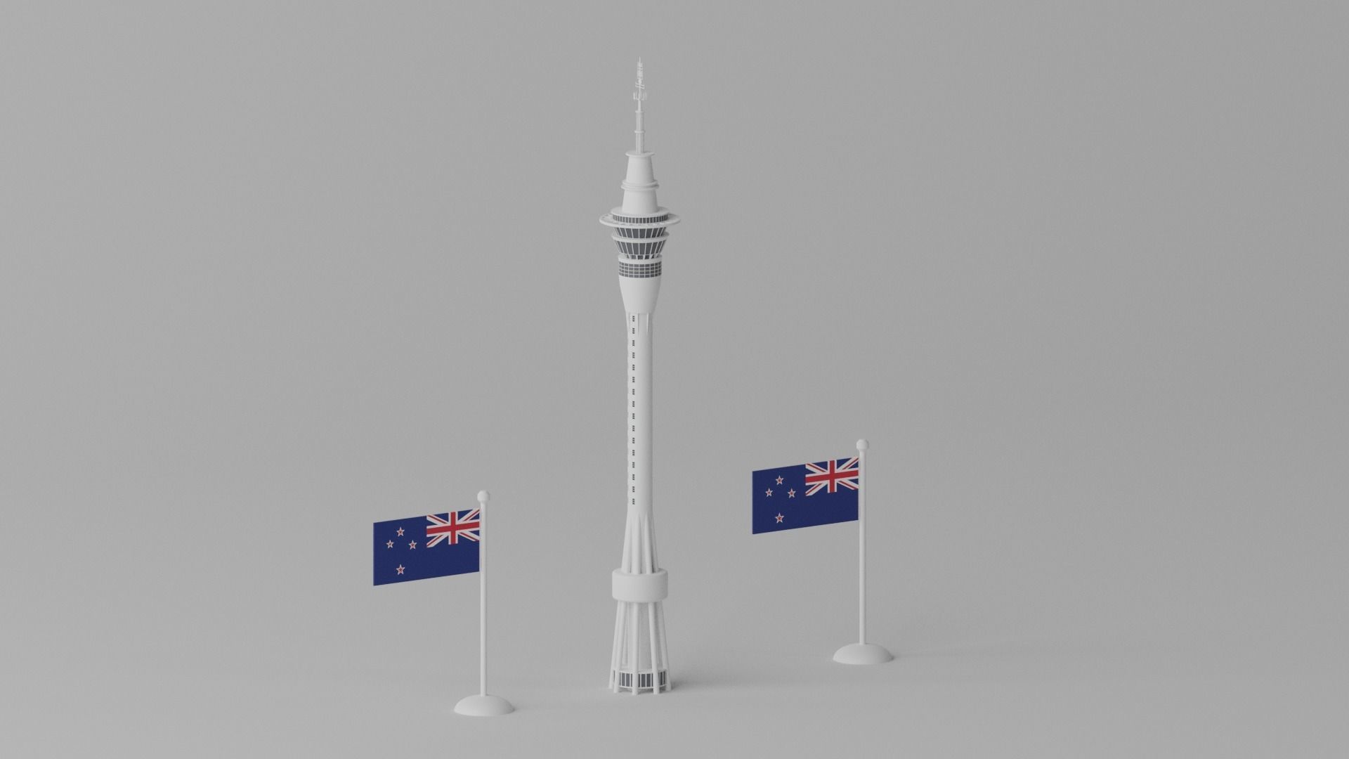 Sky Tower Auckland New Zealand 3D model | CGTrader