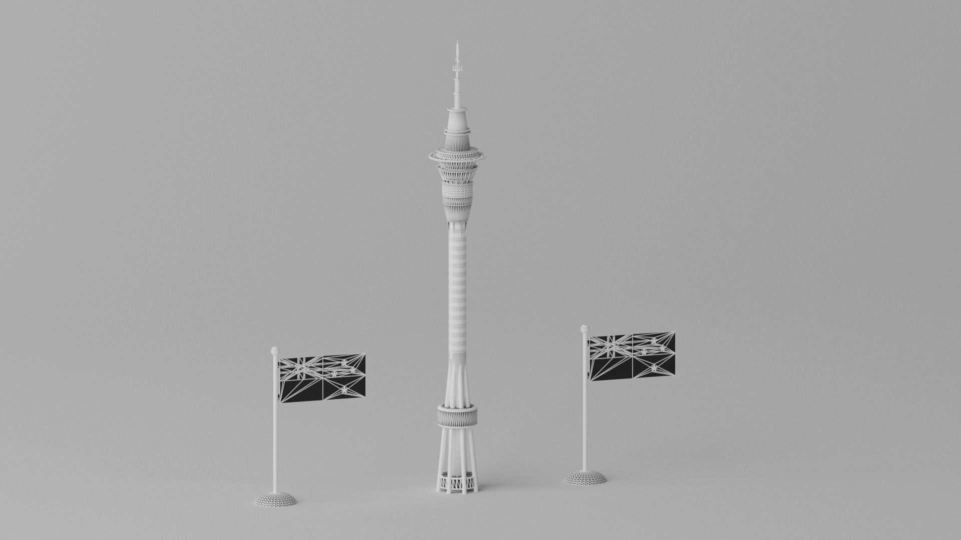Sky Tower Auckland New Zealand 3D model | CGTrader