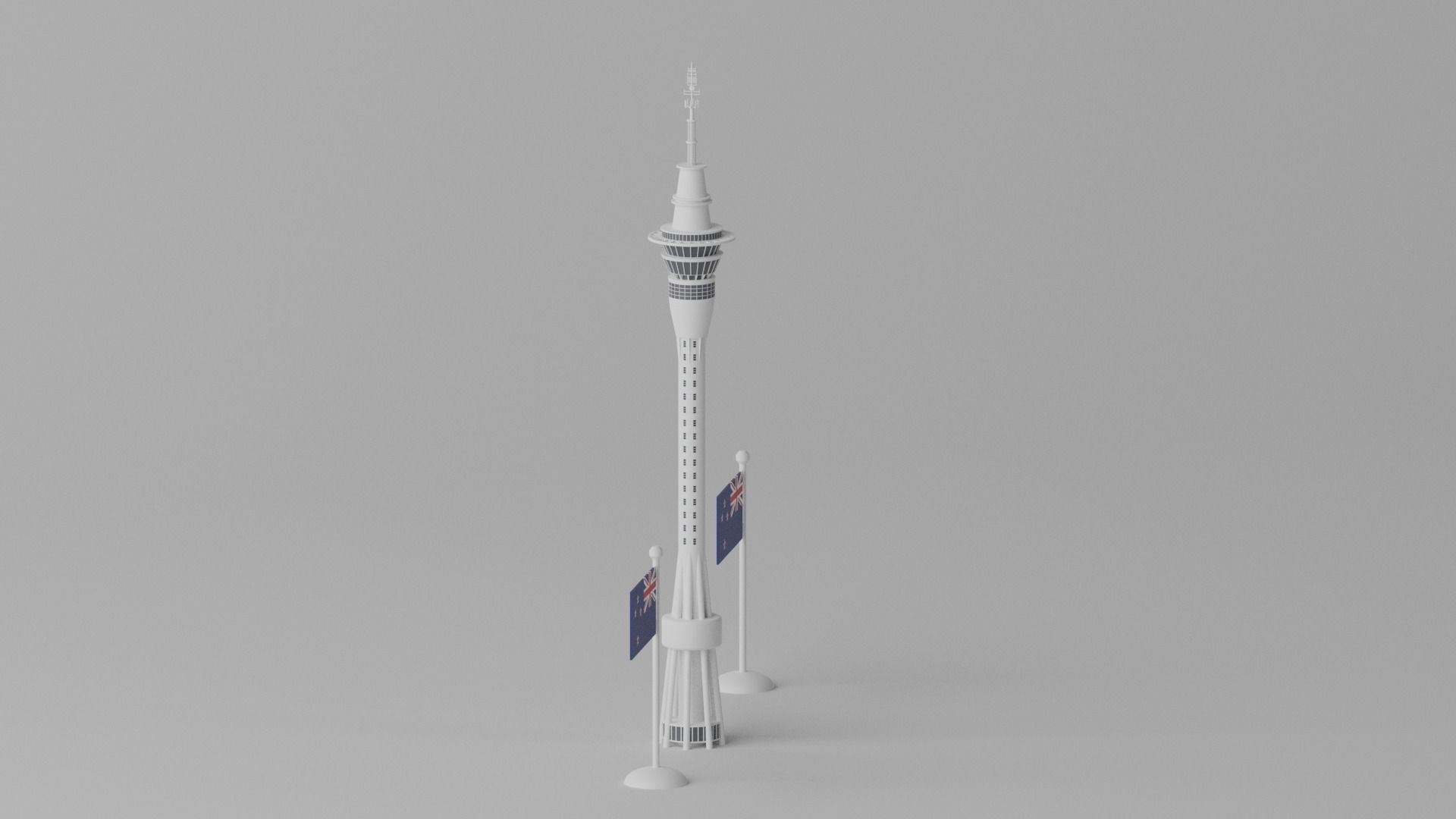 Sky Tower Auckland New Zealand 3D model | CGTrader