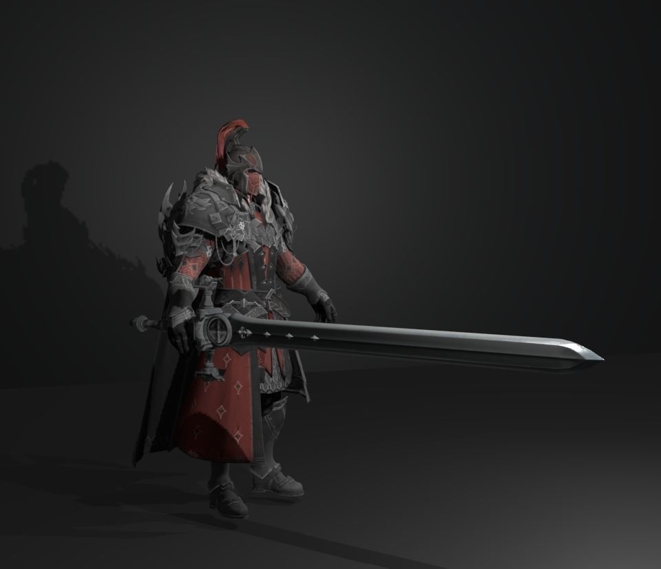 knight guardian 3D model animated rigged | CGTrader