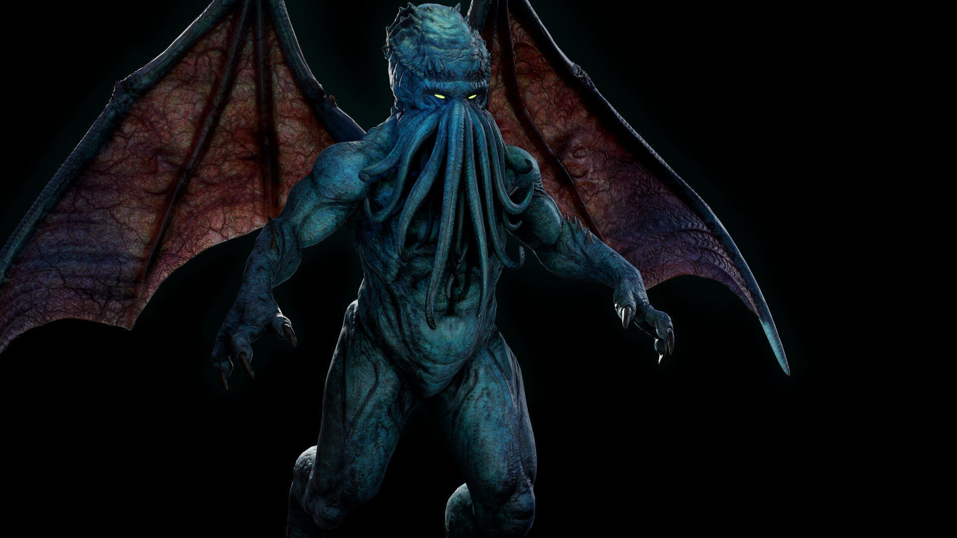 3D model Cthulhu VR / AR / low-poly | CGTrader