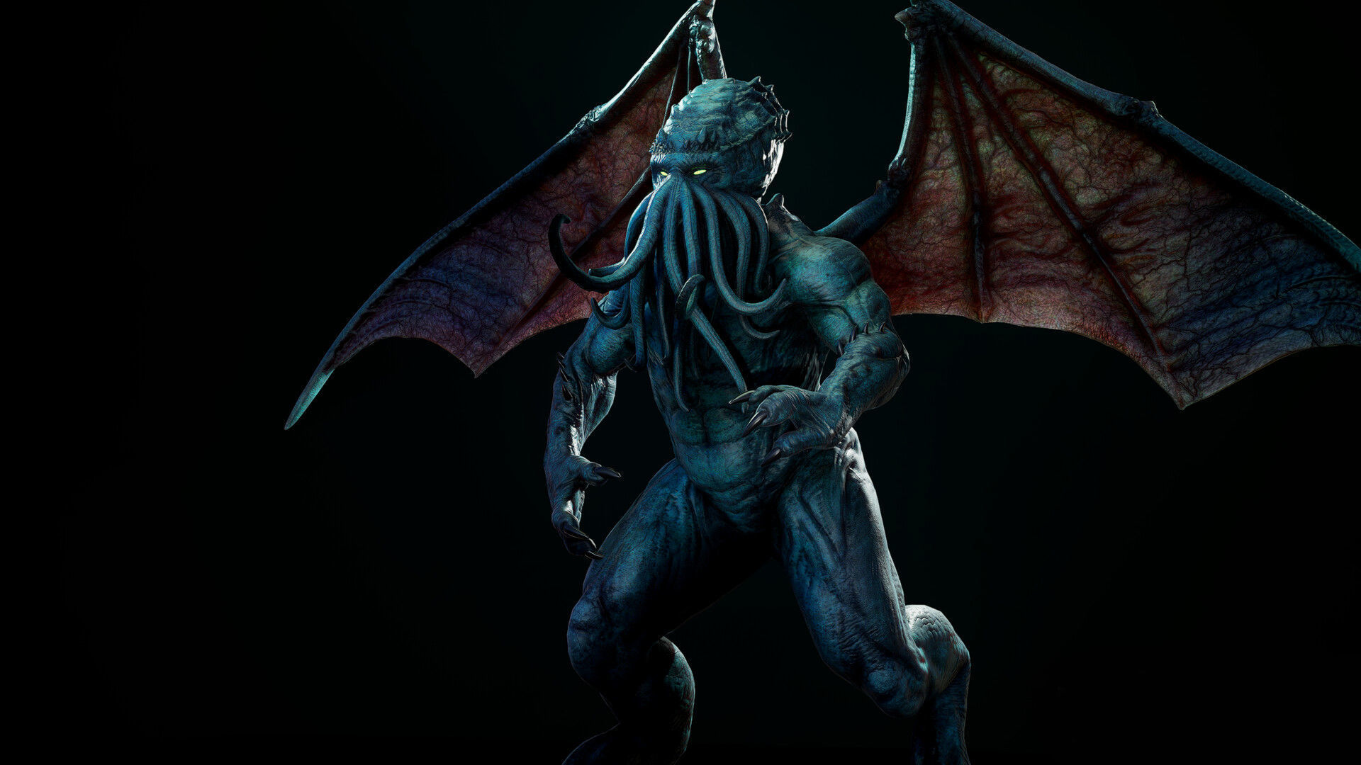 3D model Cthulhu VR / AR / low-poly | CGTrader