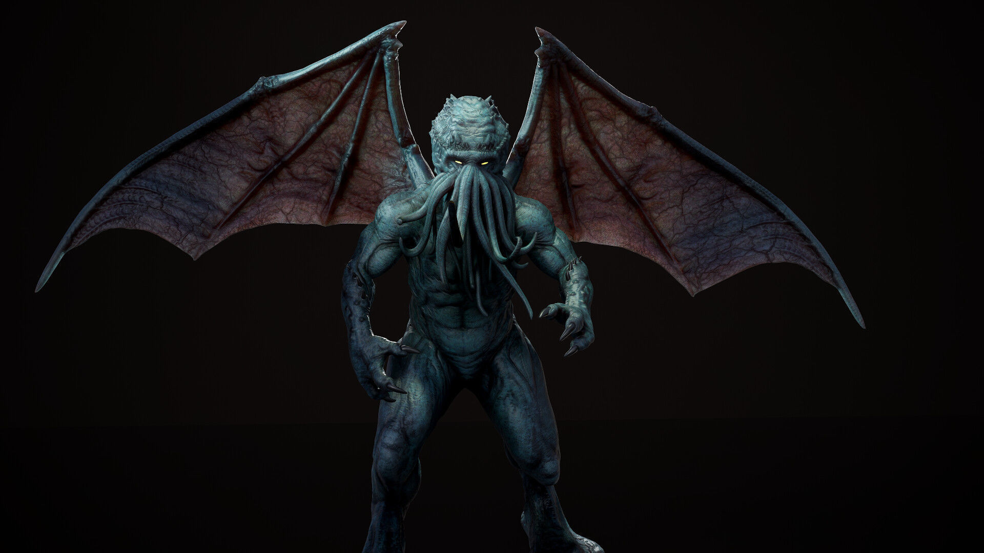 3D model Cthulhu VR / AR / low-poly | CGTrader