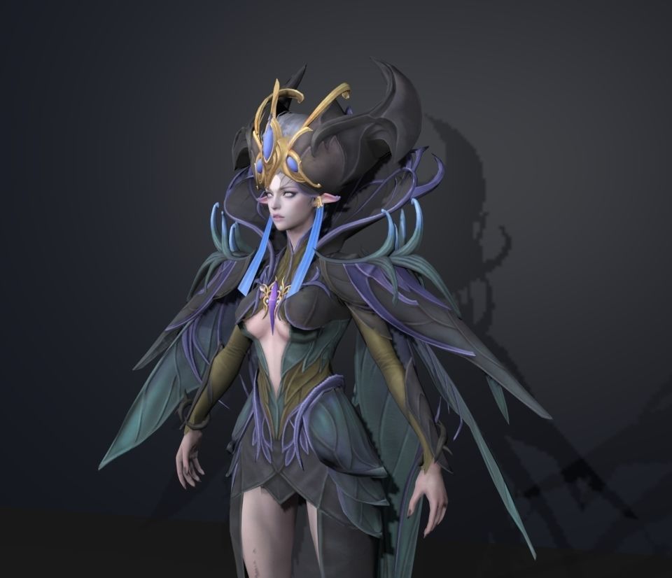 azena 3D model animated rigged | CGTrader