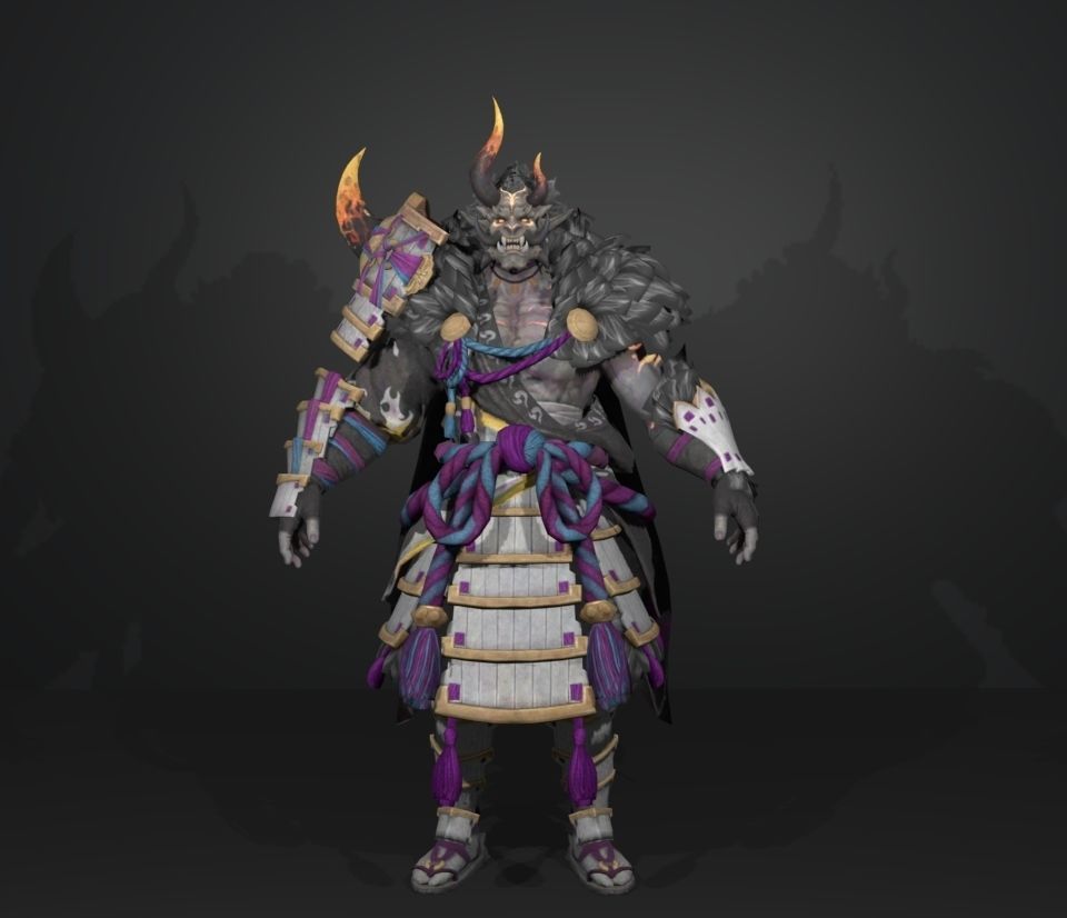 samurai knight 3D model animated rigged | CGTrader