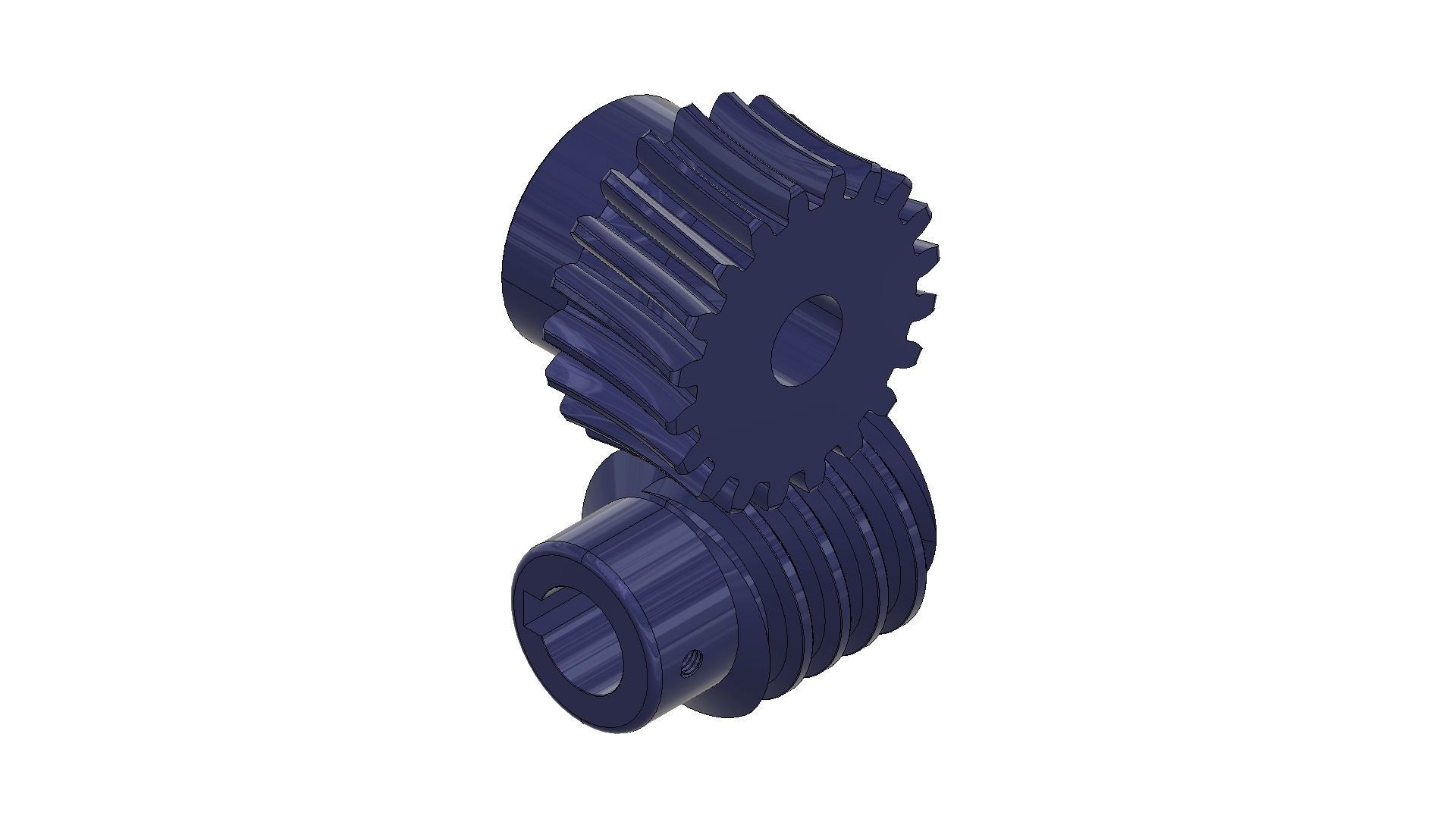 worm-helical gear arrangement 3D model 3D printable | CGTrader