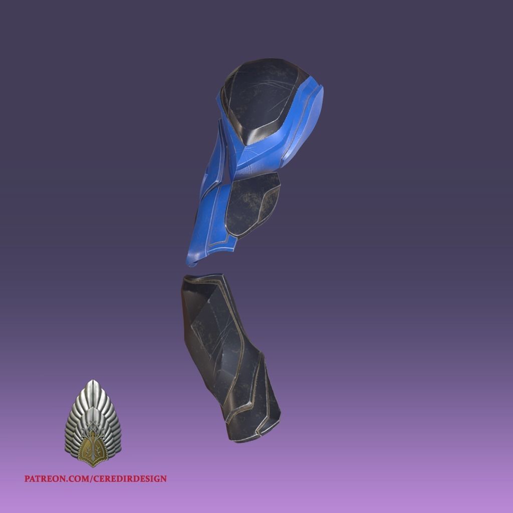 NightWing Arm Gauntlets 3d Digital download 3D model 3D printable ...