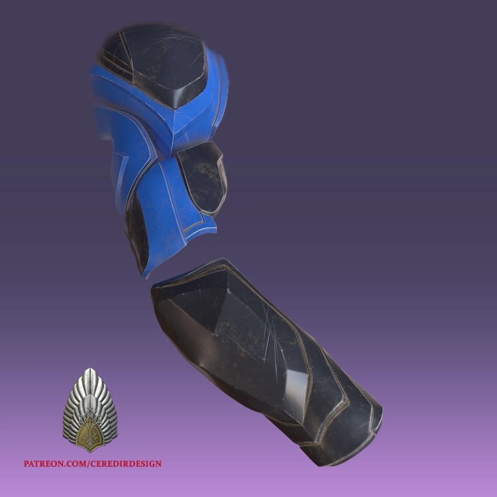 NightWing Arm Gauntlets 3d Digital download 3D model 3D printable ...