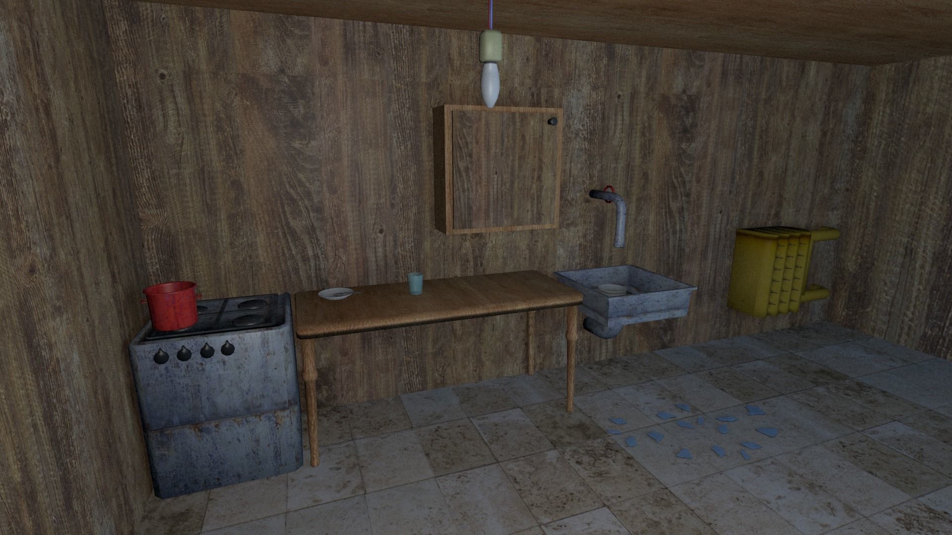 Horror house free 3D model | CGTrader