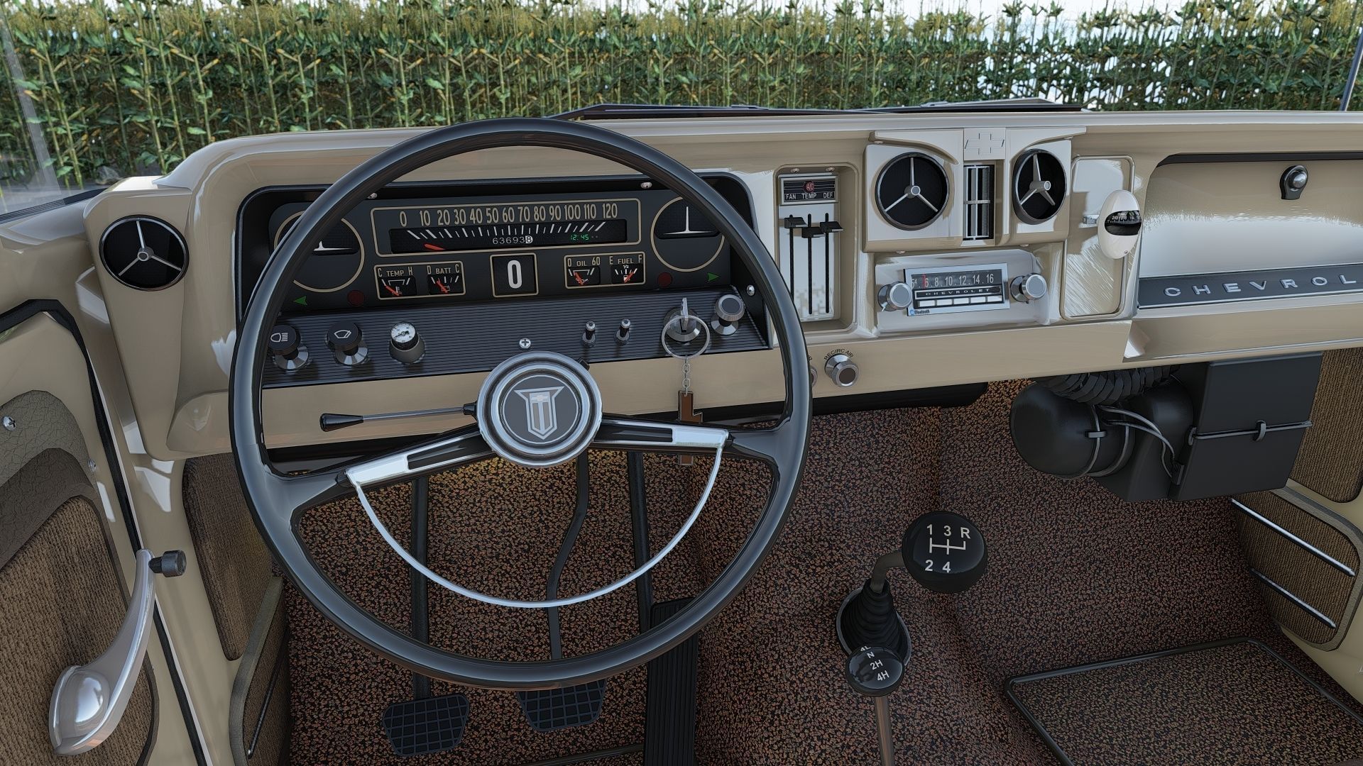 Pickup 1963 C30 4 Door Dually Classic Wheels 3D model | CGTrader