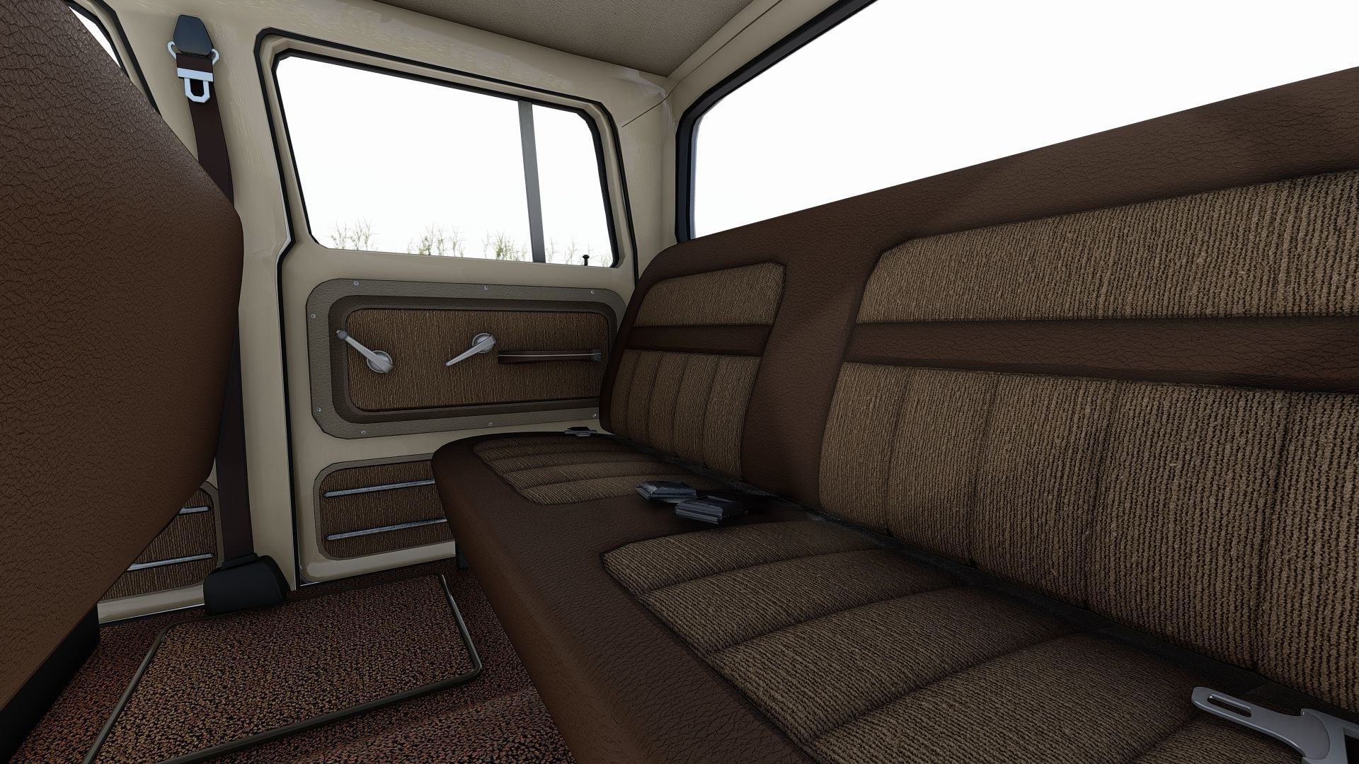 Pickup 1963 C30 4 Door Dually Classic Wheels 3D model | CGTrader