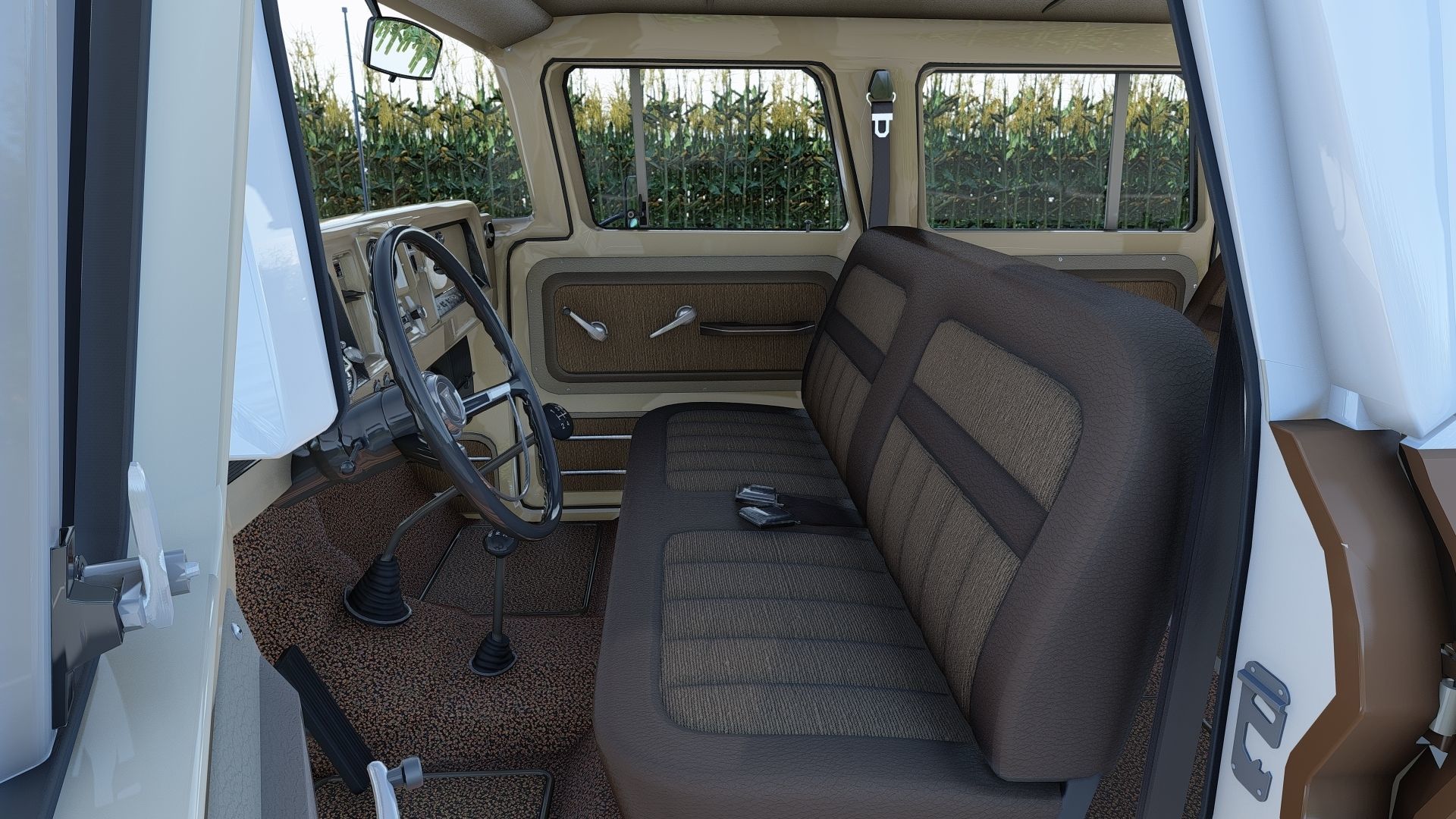 Pickup 1963 C30 4 Door Dually Classic Wheels 3D model | CGTrader