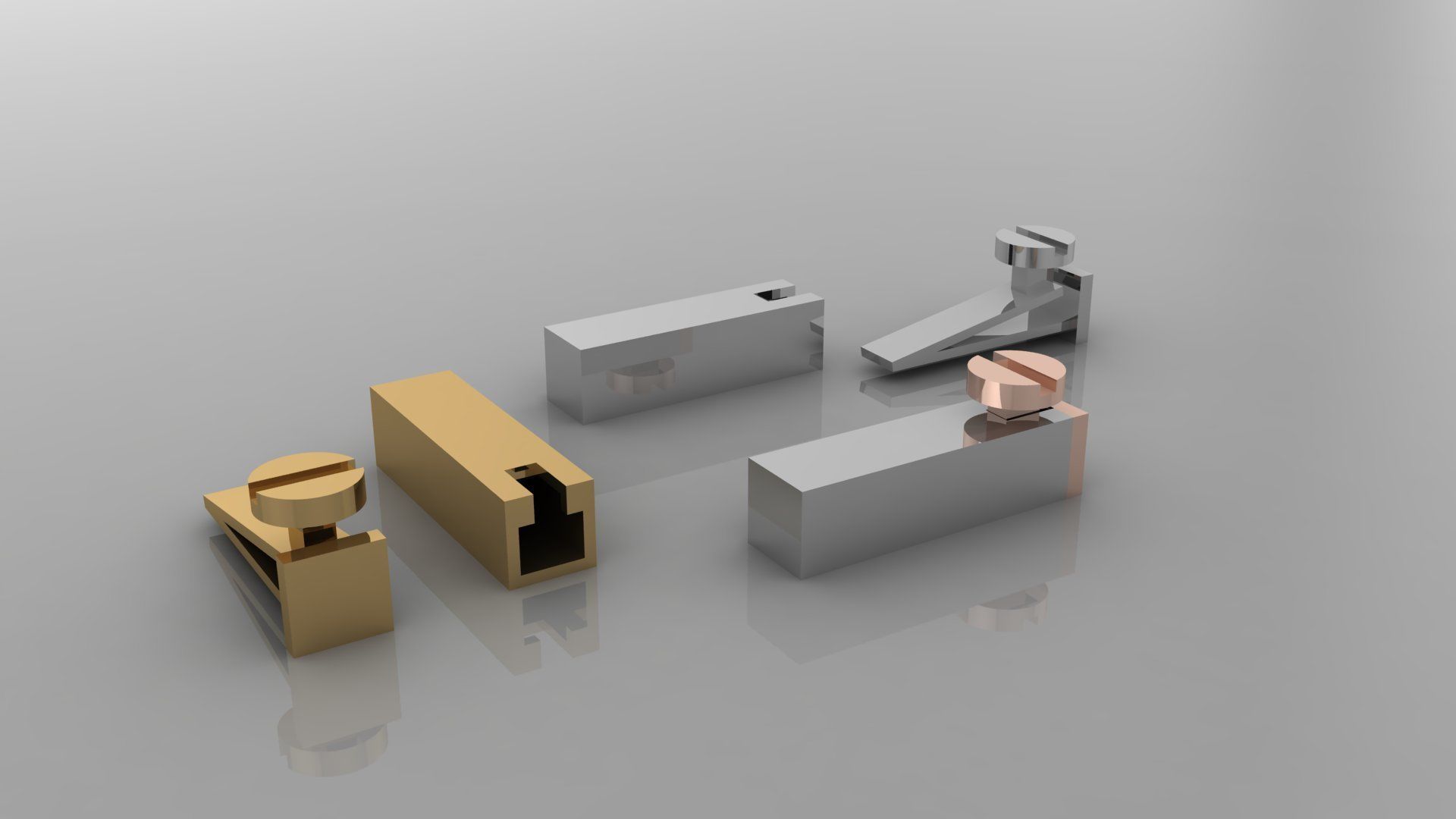 Simple box clasp 3D print model 3D model 3D printable | CGTrader