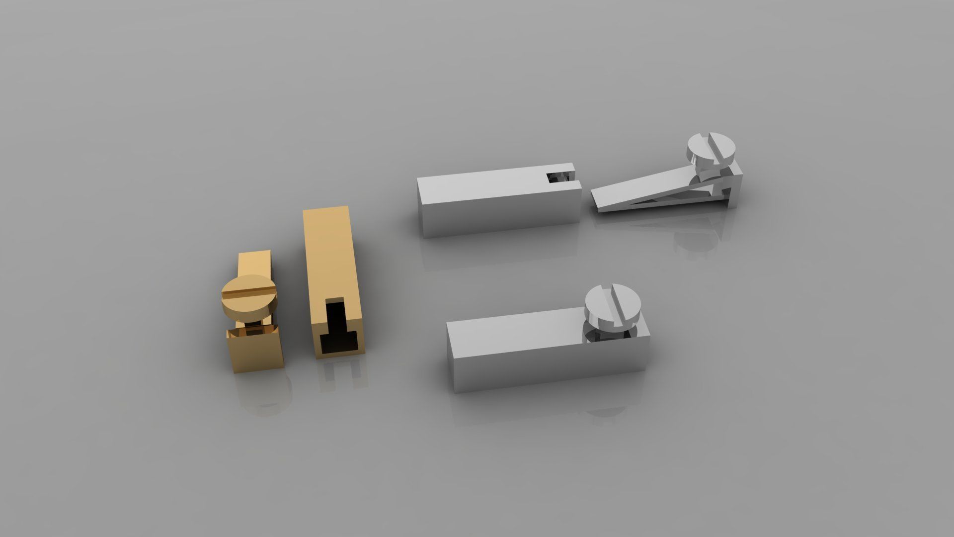 Simple box clasp 3D print model 3D model 3D printable | CGTrader