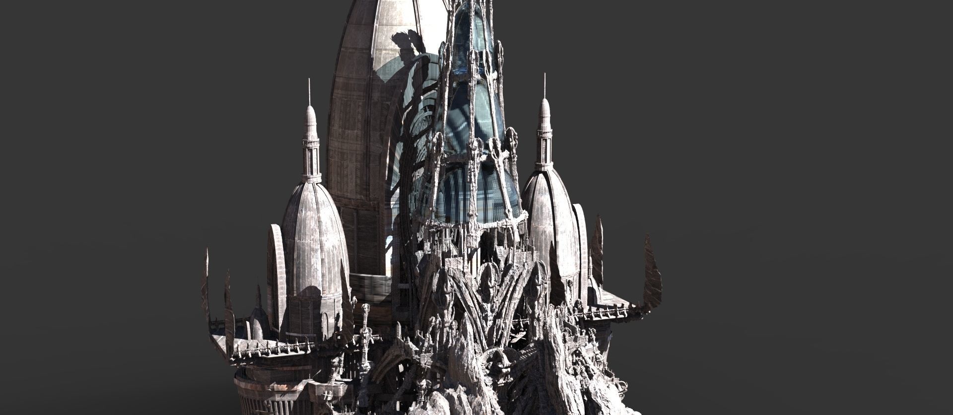 Austrian Fantasy Fortress structure 1 3D model | CGTrader