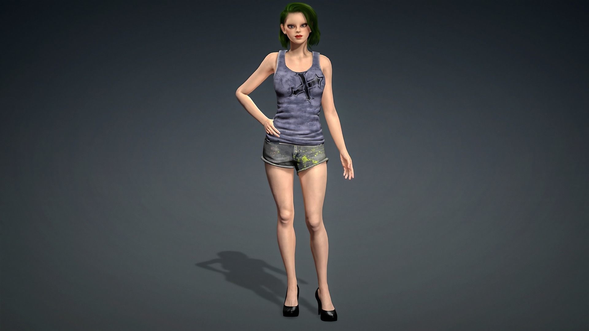 Sweety Female Girl free 3D model animated | CGTrader