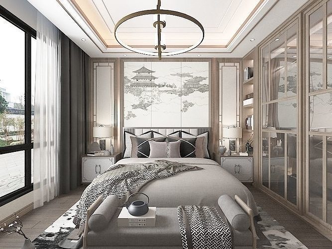 Bedroom free 3D model | CGTrader