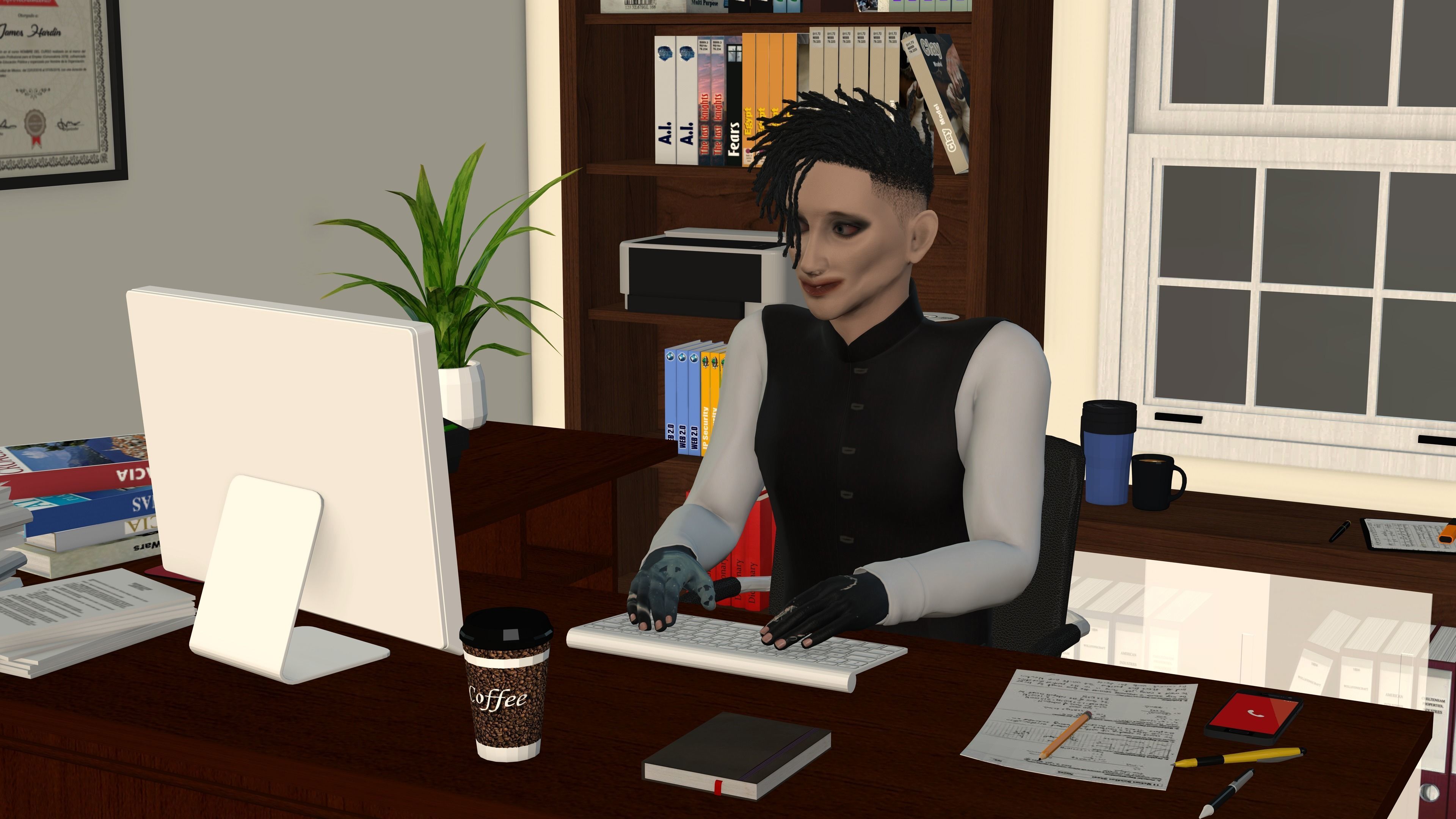 Mad psycho Man 3D model animated rigged | CGTrader