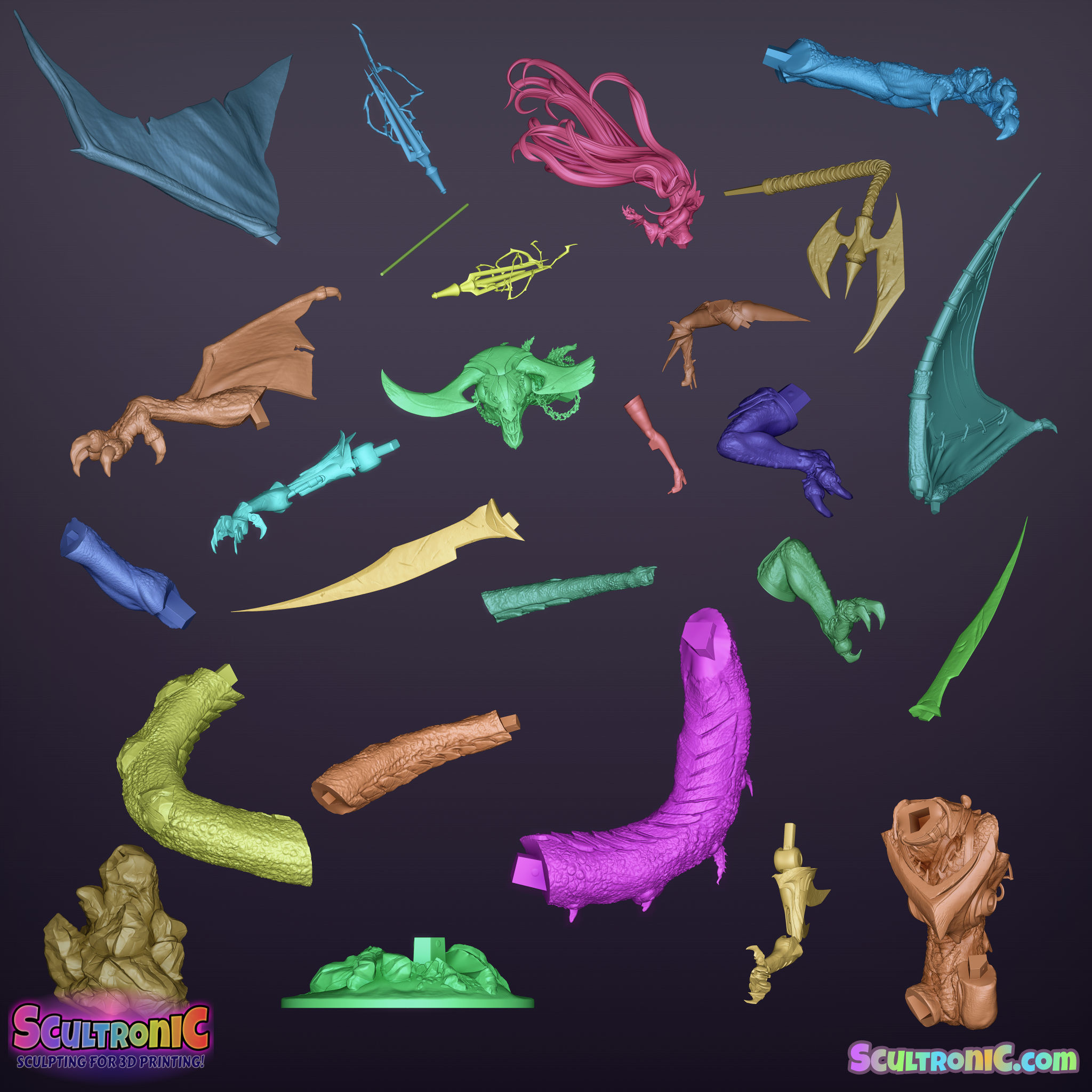 Nightmare Knight free 3D model 3D printable | CGTrader