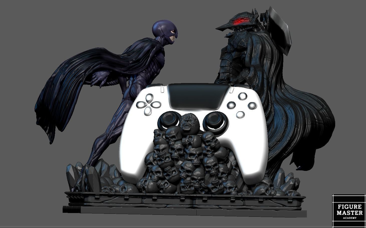 BERSERK GUTS FEMTO PS4 PS5 CONTROLLER HOLDER ANIME FANTASY 3D model 3D ...