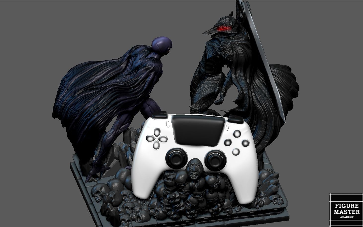 BERSERK GUTS FEMTO PS4 PS5 CONTROLLER HOLDER ANIME FANTASY 3D model 3D ...