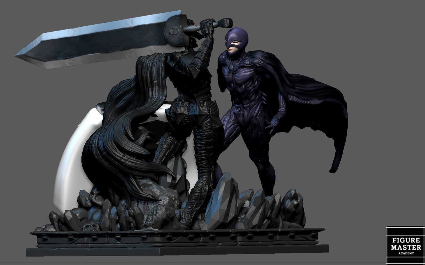 BERSERK GUTS FEMTO PS4 PS5 CONTROLLER HOLDER ANIME FANTASY 3D model 3D ...