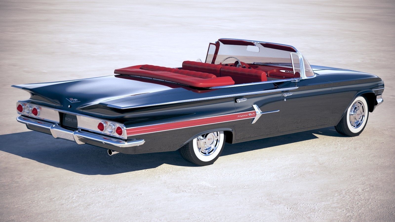Chevrolet Impala Convertible CG 1960 3D model | CGTrader
