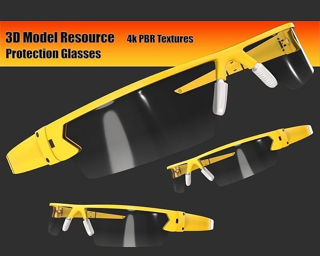 3D model Protection Glasses VR / AR / low-poly | CGTrader