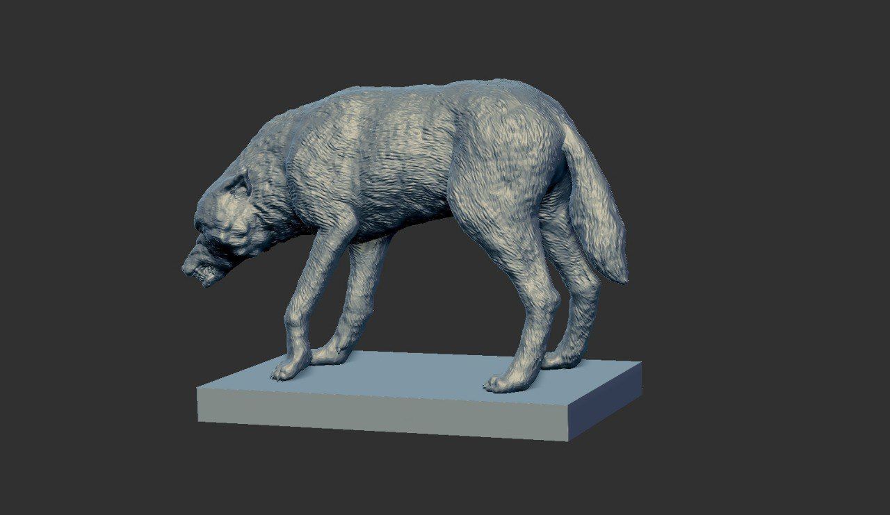 Stylized Wolf Model 3D model 3D printable | CGTrader