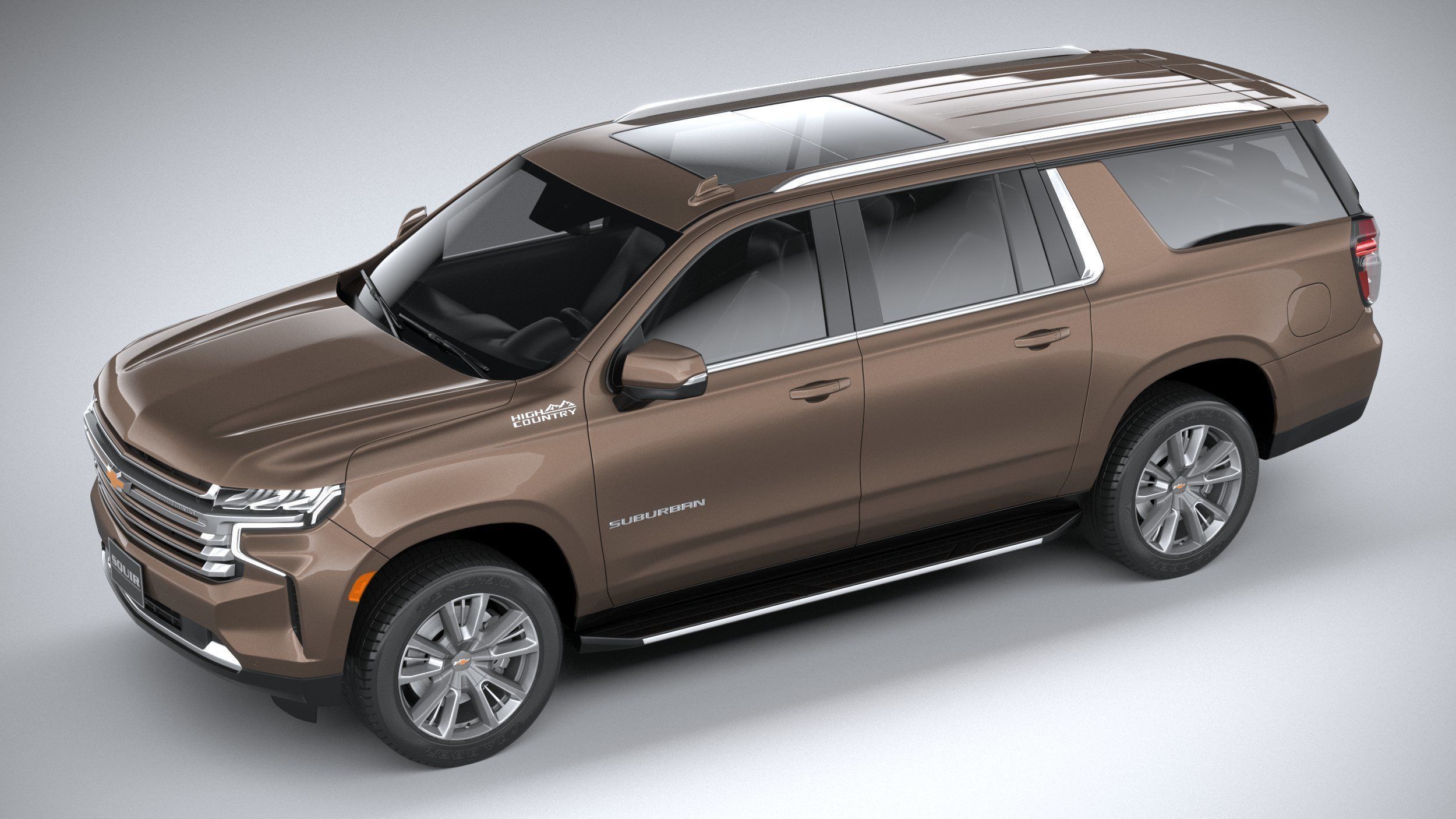 Chevrolet Suburban High Country CG 2021 3D model | CGTrader