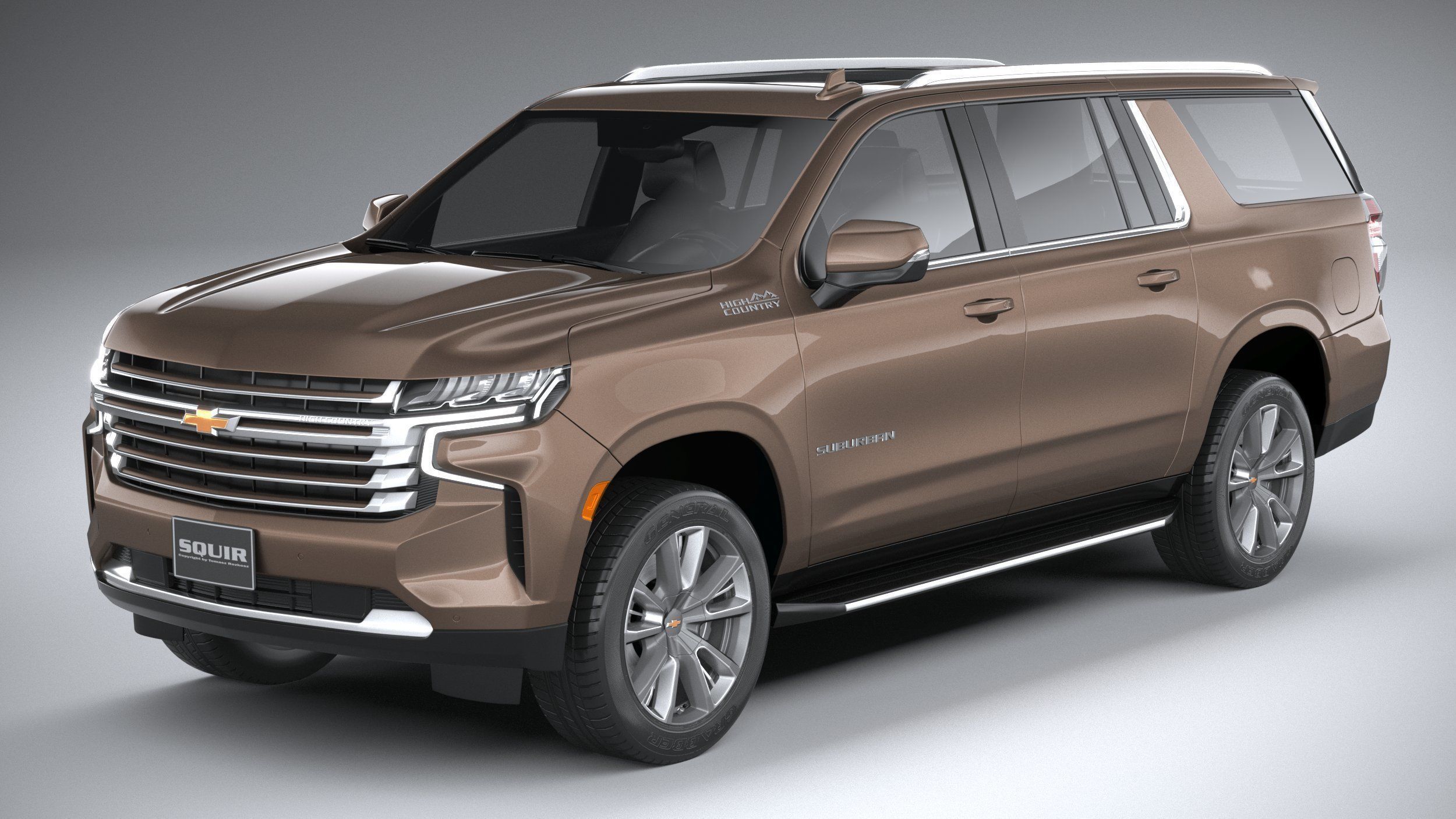 Chevrolet Suburban High Country CG 2021 3D model | CGTrader