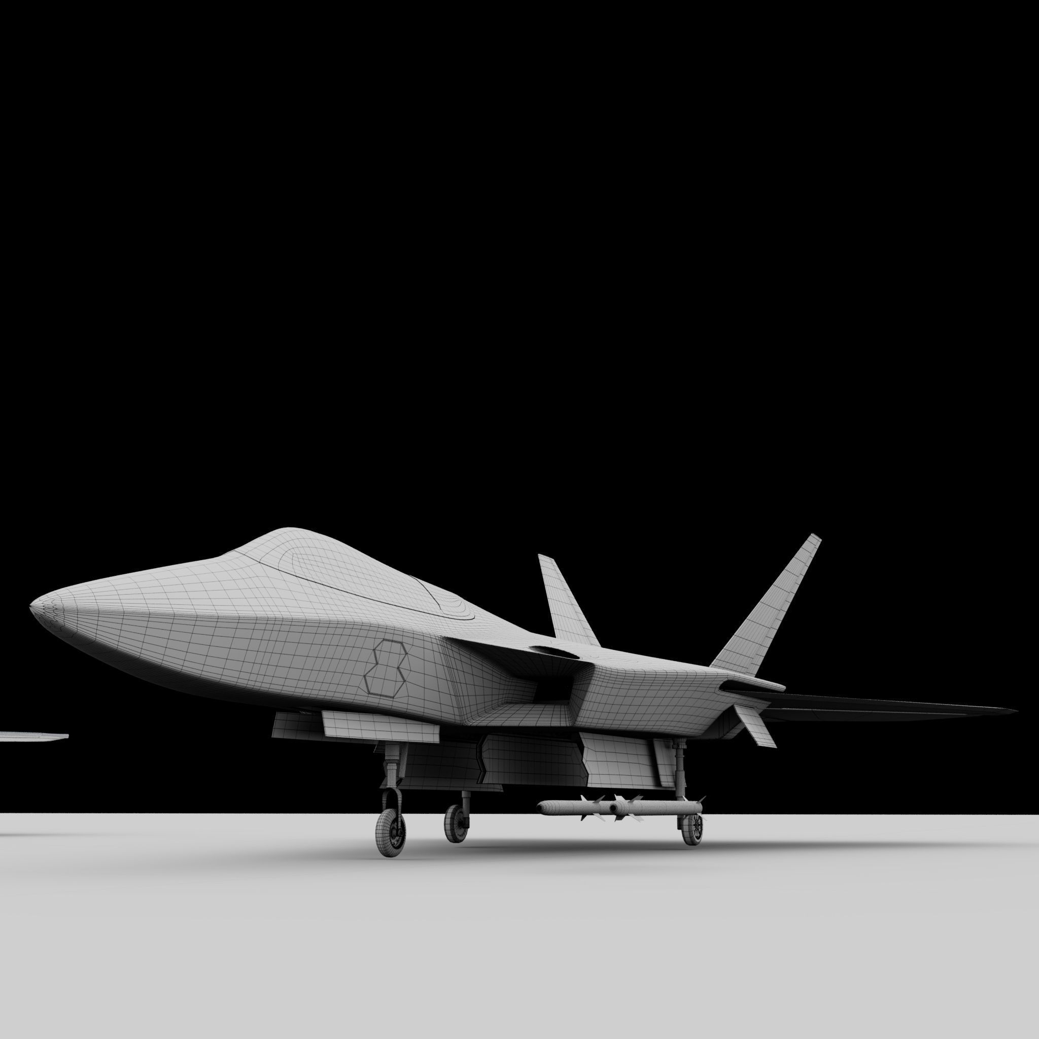 3D model F24-EX Fighter jet VR / AR / low-poly | CGTrader