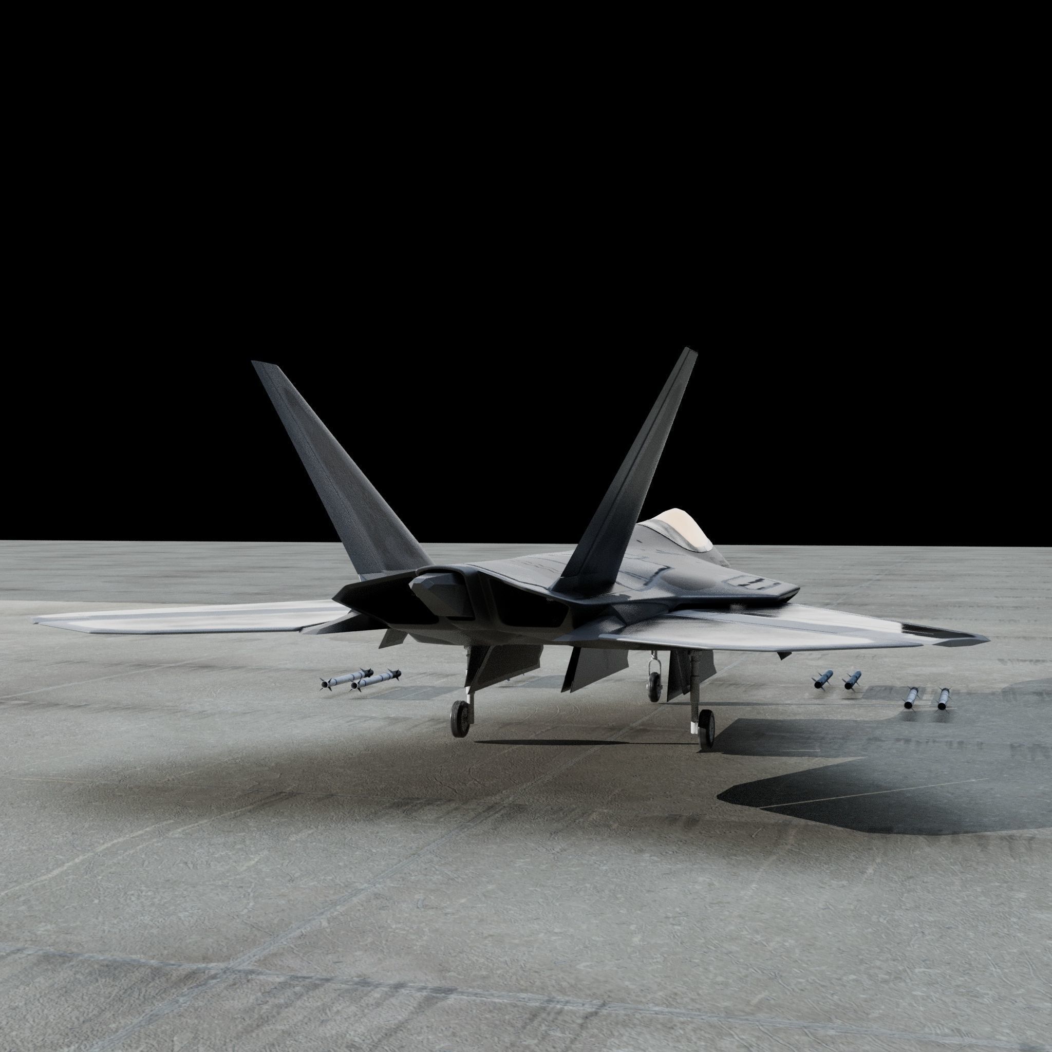 3D model F24-EX Fighter jet VR / AR / low-poly | CGTrader